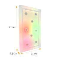 China Montessori Furniture Interactive LED Wall Panel with 2-in-1 Wall & Table Design and 8 RGB Lights for Kids Sensory Play for sale