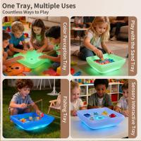 China Montessori Sensory Tray with 36cm Inner Width, IP65 Waterproof, and 1200mAh Rechargeable Battery for Interactive Play for sale