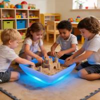 China Montessori Sensory Tray with 36cm Inner Width, IP65 Waterproof, and 1200mAh Rechargeable Battery for Interactive Play for sale