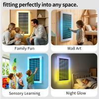 China Interactive Sensory Wall LED Light Panel with RGB Color Changing and Customizable Dimensions for Kids Aged 2 to 14 for sale