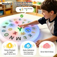 China Interactive Sensory Wall Panel with 70cm PE Panel and 26 Letters with Lights and Sounds for Two-Level Memory Challenge for sale