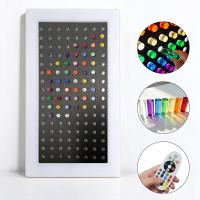 China 128-hole LED Peg Board Sensory Wall Panel with RGB Color Changing for Autism Children Made of Premium Thai PE Material for sale
