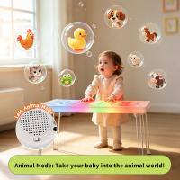 China Sensory Toy Musical Learning Table with 2-in-1 Piano & Animal Sounds LED Light-Up and Foldable Design for sale