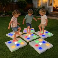 China Touch-Sensitive Stackable BPA-Free LED Floor Tiles and Interactive Floor Tiles for Kids Sensory Rooms and Therapy Centers for sale