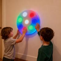 China Touch Sensor RGB Lighting Sensory Wall Panel and LED Sensory Panel with 2-in-1 Wall and Floor Design and Premium PE Safe Rounded Edges for sale