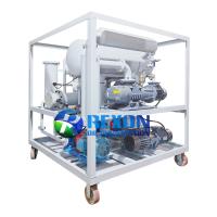 China Double Stage Vacuum Insulating Oil Purification Plant with Digital Gauges for sale