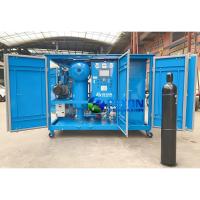 China Customised Fully Automatic Transformer Oil Purifier Plant, Weatherproof Design with Nitrogen Gas Tanks Attached for sale