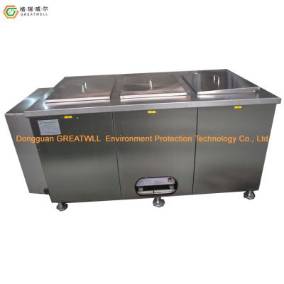 China Multiple Tank Ultrasonic Cleaning Machine With Electric Heating For Industrial Components for sale