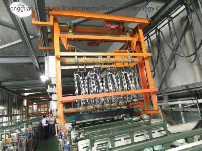 China Industrial Rack Plating Line With Gantry Transfer System For Surface Treatment for sale
