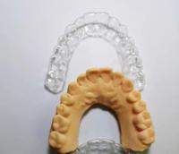 China Soft Breathable Hypoallergenic TPU Dental Sheet 0.63mm Thickness 17x18cm Orthodontic Material for sale