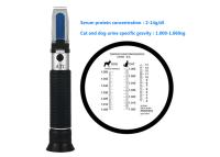 China Lightweight Hand Held Refractometer , Urine Pet Clinical Refractometer 10~30 Degrees Temp for sale