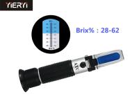 China Sugar ATC Cutting Fluid Refractometer Durable With 28~62% Brix Range for sale
