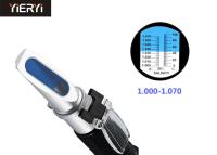 China 1.000-1.070SG Aquarium Salinity Tester Manual Calibration With Soft Rubber Eyepiece for sale