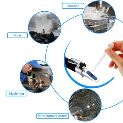 China Mine Oil Atc Portable Refractometer 0-15% Anti Rust Cutting Emulsion Concentration Tester for sale