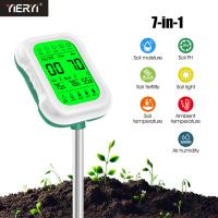 China Yieryi 7-in-1 Soil Tester – Essential Tool for Soil pH, Moisture, Light Intensity, and Temperature,Fertility,Air Humidity,Ambient Temperature for sale