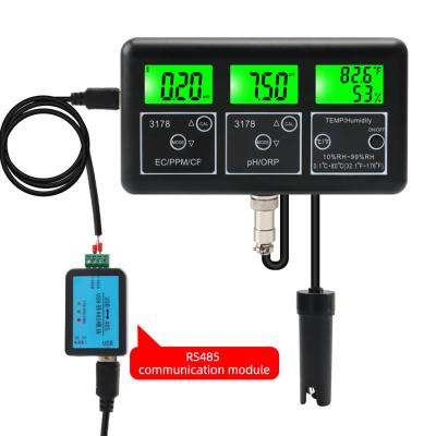 China Professional Water Quality Monitoring System 7-in-1 RS485 Sensor with LCD for sale