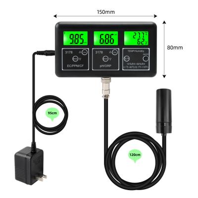 China Industrial Lab Use Digital Water Quality Meter EC/PPM/pH/ORP/Temp for sale