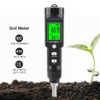 China EC-8801 Soil Meter Portable Digital Display Horticultural Planting EC Salt Soil Detector For Household Potted Soil Planting for sale