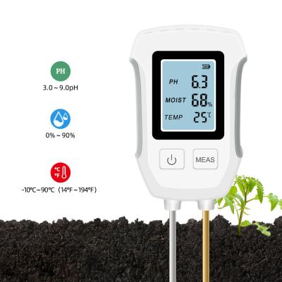 China Soil Tester 3-in-1 PH Moisture Temperature Meter For Healthy Plants for sale