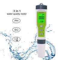 China 3 - In - 1 Water Quality Tester PH/EC/Temp Meter With ATC For Home Aquarium Lab for sale