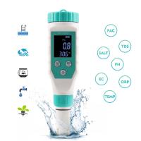 China 7 - In - 1 Water Quality Tester FAC/pH/ORP/Salinity/TDS/EC/Temp Meter For Aquaculture Home Lab for sale