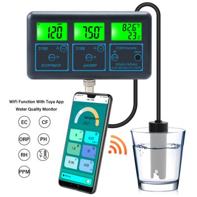 China Online Digital PH Tester with 0.01-14.00pH Measuring Range -1200mV~+1200mV ORP and 0.1℃-80.0℃ Temperature Multi Function Water Quality Monitor for sale