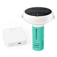 China WiFi 7 in 1 Solar Energy Water Quality Monitor IP67 Waterproof Digital pH Meter for Swimming Pool for sale