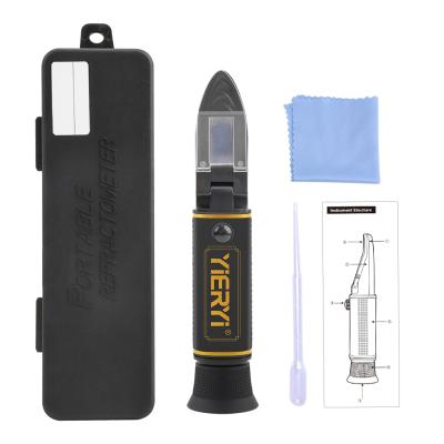 China Yieryi Dual-Scale Brix 0-32% & SG 1.000-1.120 Refractometer with ATC and High-Quality Optical Glass Prism for Beer Brewing and Winemaking for sale