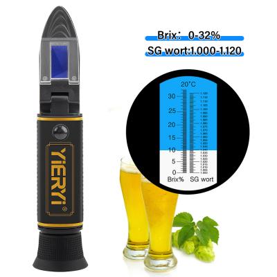 China Lightweight Sugar Refractometer with Automatic Temperature Compensation Ensuring Results in Sugar Manufacturing Processes for sale