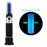 China High Precision Honey Refractometer with Automatic Temperature Compensation for Accurate 0.1% Brix Range Honey Testing for sale