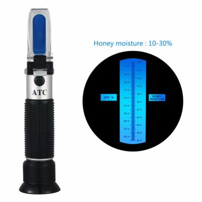 China High Precision Honey Refractometer with Automatic Temperature Compensation for Accurate 0.1% Brix Range Honey Testing for sale