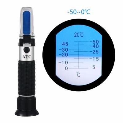 China High Accuracy Portable Refractometer -50 - 0 Degree Methanol Glass Freezing Point Instrument for sale