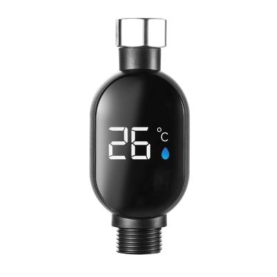 China YIERYI Smart Shower Thermometer with LED Digital Display and Color-Coded Temperature Alerts for Bathroom Safety No Battery Required for sale