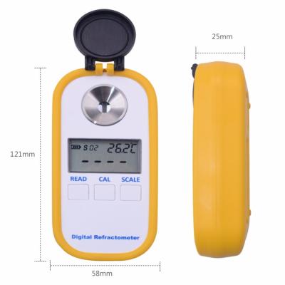 China Freezing Point Refractometer for Antifreeze Fluids and Car Battery Testing - Digital Hand Held Refractometer with ATC for sale