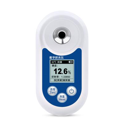 China Digital Brix Refractometer Handheld with 0-55% Brix Range ±0.2% Accuracy and Highlight Screen for sale