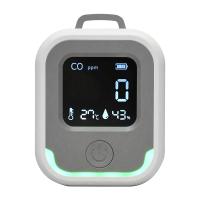 China Rechargeable 3-in-1 Portable CO Monitor with Temperature and Humidity Detection for Home and Office Safety for sale