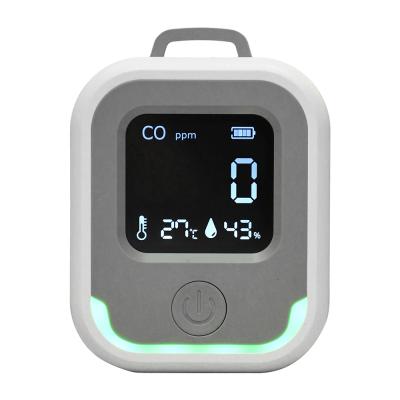China Rechargeable 3-in-1 Portable CO Monitor with Temperature and Humidity Detection for Home and Office Safety for sale