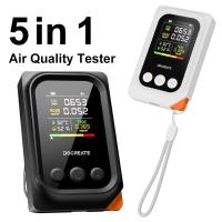 China Portable 5-in-1 Air Quality Monitor with CO2 HCHO TVOC Detection and IP54 Rating for Indoor Use for sale
