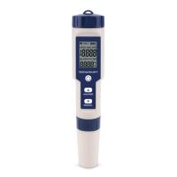 China 5 in 1 Functionality Digital Water Tester with IP67 Waterproof and Automatic Temperature Compensation for Pools and Aquariums for sale