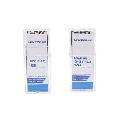 China NEWSTAR Potassium Iodide Starch Test Paper 100 Strips/Box For Detection Of Oxidizing Agents Laboratory Chemical Test Strips for sale