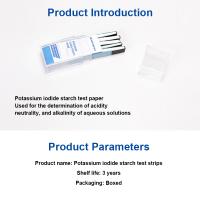 China NEWSTAR Potassium Iodide Starch Test Paper 100 Strips/Box For Detection Of Oxidizing Agents Laboratory Chemical Test Strips for sale