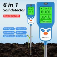 China 6 In 1 Soil Tester Multi Function Soil Detector For Plant Growth Monitoring for sale