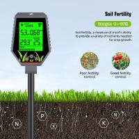 China 6 In 1 Soil Tester Soil PH/EC/humidity/Fertility/Light /temperature  Soil Testing Tools for sale