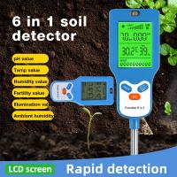 China 6 In 1 Soil Tester Multi Function Soil Detector For Plant Growth Monitoring for sale