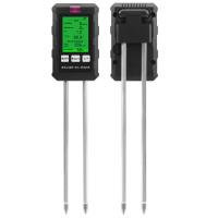 China YiERYi 6-IN-1 Soil Detector 3.5-9pH/0-99% Moisture/0-3000μs/cm Fertility 90° Rotatable Screen for sale