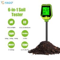 China 6- In -1 Soil Tester Soil / EC / Humidity / Fertility / Light / Temperature Soil Ph Meter for sale