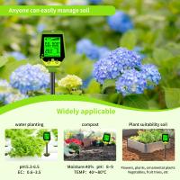 China 6- In -1 Soil Tester Soil / EC / Humidity / Fertility / Light / Temperature Soil Ph Meter for sale