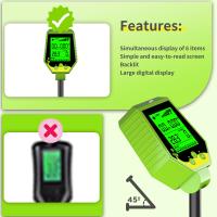China 6- In -1 Soil Tester Soil / EC / Humidity / Fertility / Light / Temperature Soil Ph Meter for sale