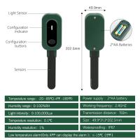 China ZigBee 3-in-1 Smart Soil Sensor For Temperature Humidity Light Detector With Tuya APP Control for sale