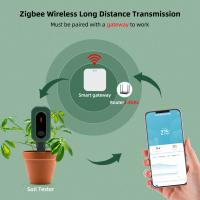 China ZigBee 3-in-1 Smart Soil Sensor For Temperature Humidity Light Detector With Tuya APP Control for sale